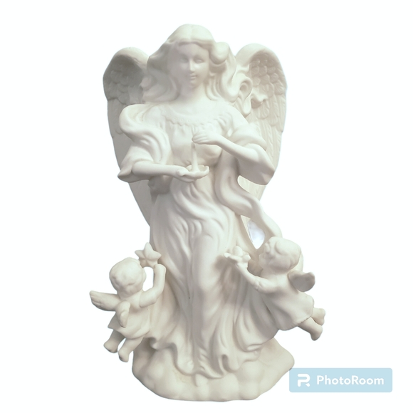 PartyLite | Holiday | Partylite Angel Of Light Porcelain Bisque New ...